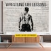 Wrestling Life Lessons Personalized Canvas Print, Motivational Poster ...