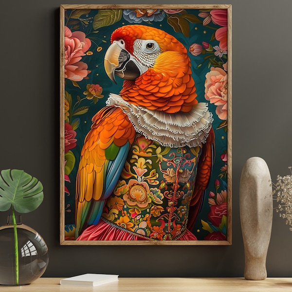 Parrot Poster - Etsy