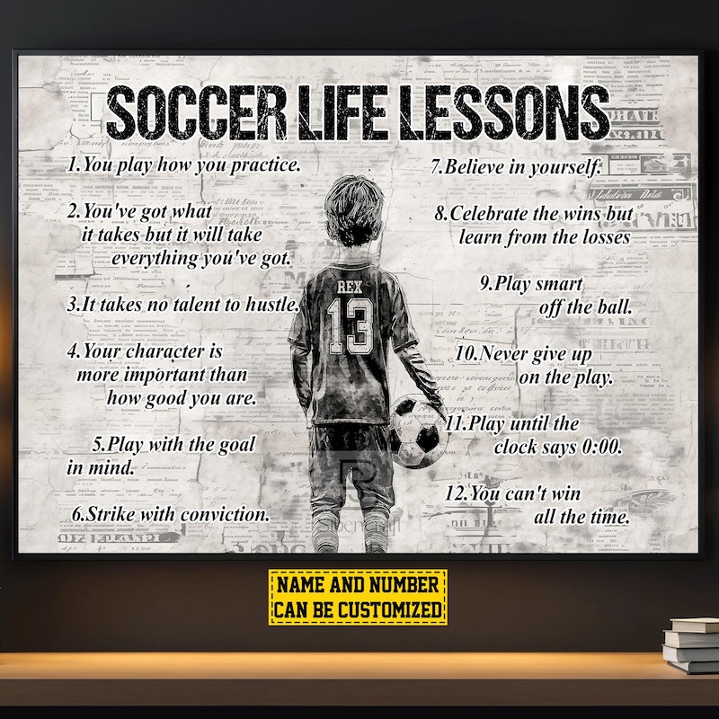 Soccer Poster Personalize - Etsy