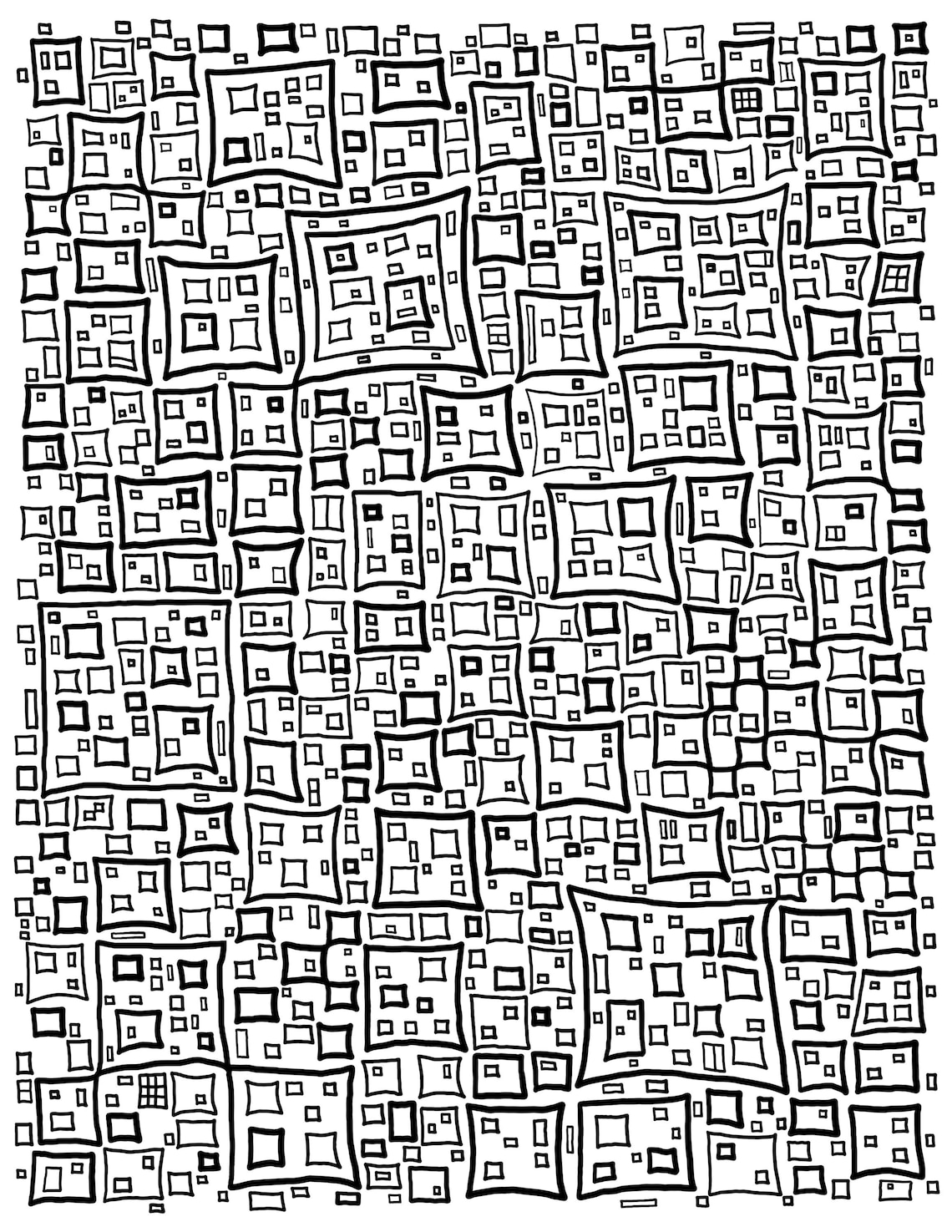 Abstract Coloring Page Printable Instant Digital Download - Etsy