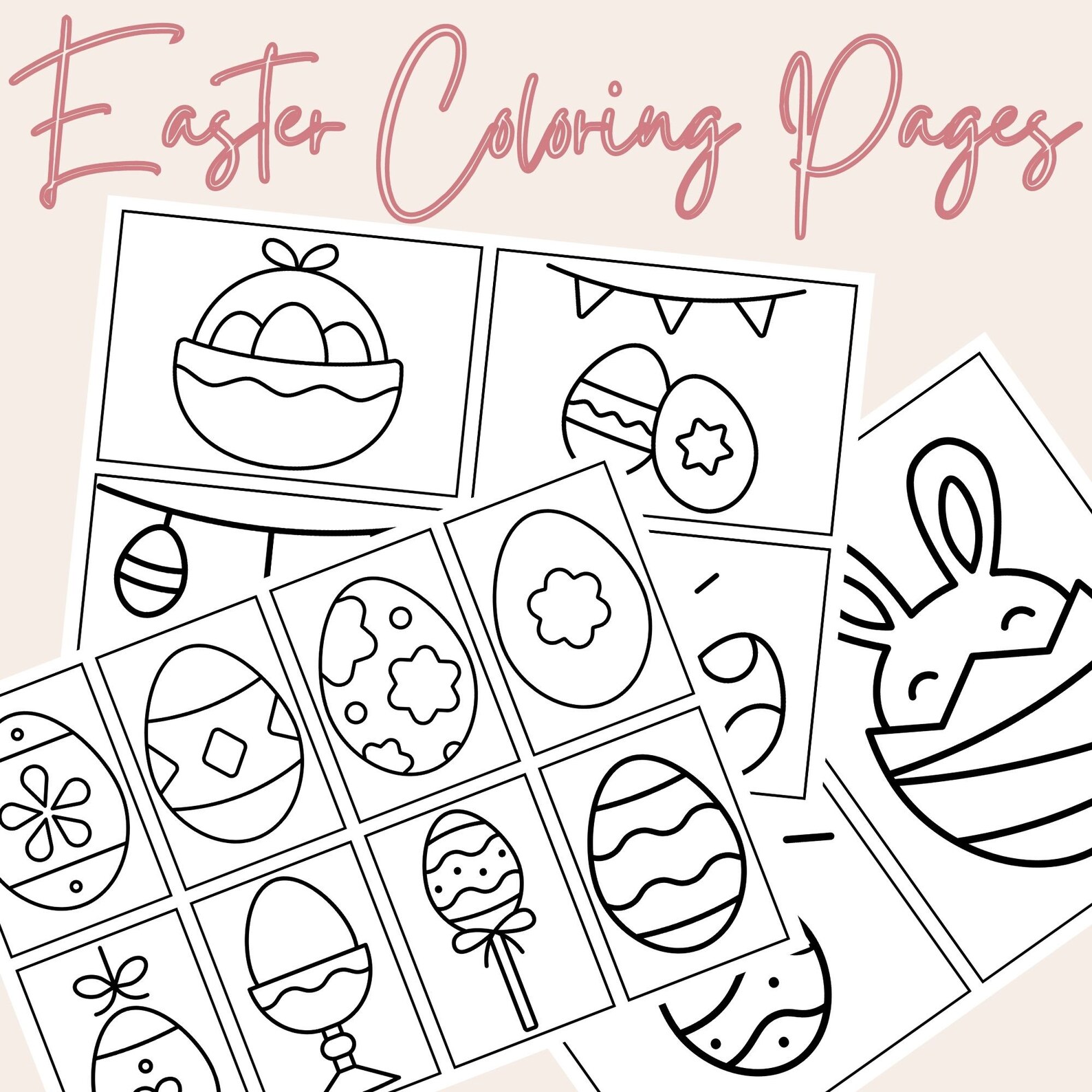 Printable Easter Coloring Pages for Kids | Fun Easter Activity PDF ...