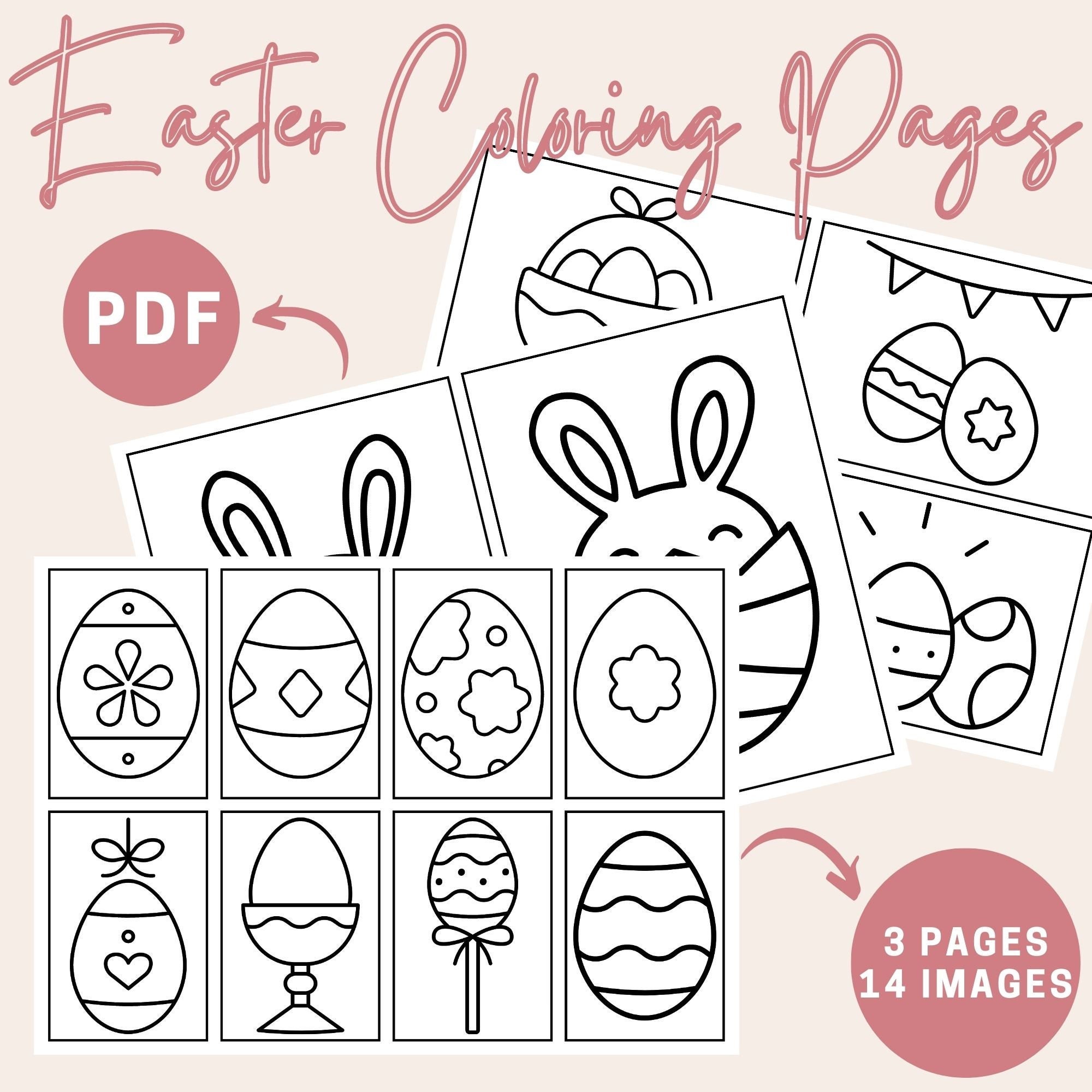 Printable Easter Coloring Pages for Kids | Fun Easter Activity PDF ...
