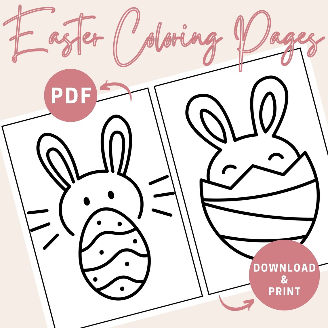Printable Easter Coloring Pages for Kids | Fun Easter Activity PDF ...