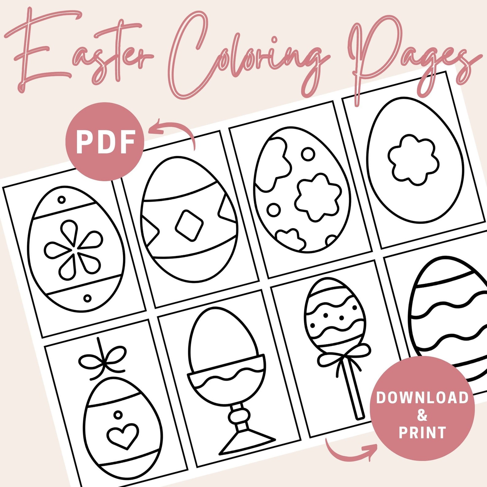 Printable Easter Coloring Pages for Kids | Fun Easter Activity PDF ...