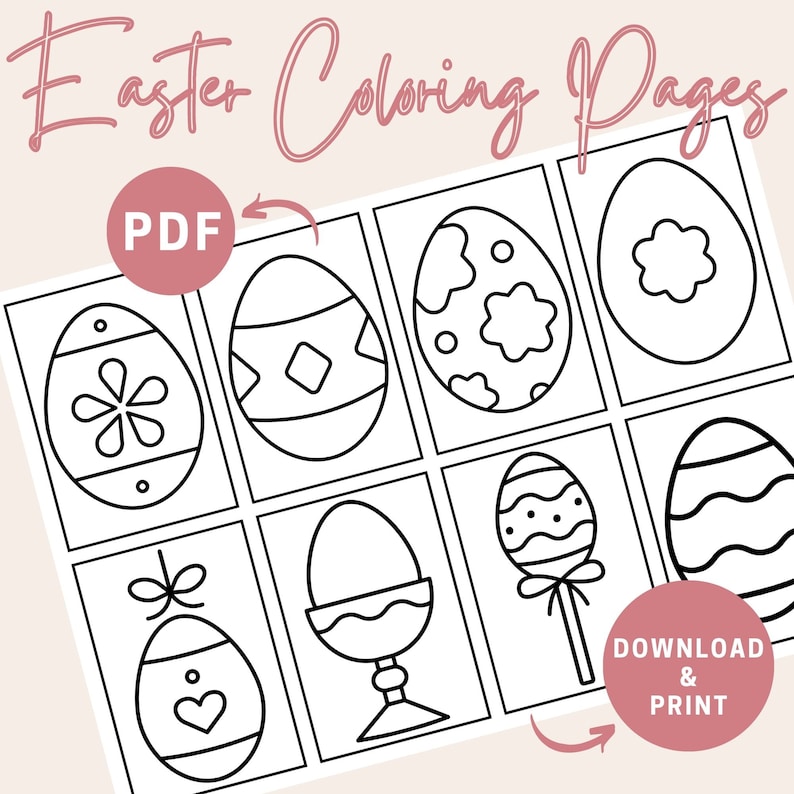Printable Easter Coloring Pages for Kids | Fun Easter Activity PDF ...