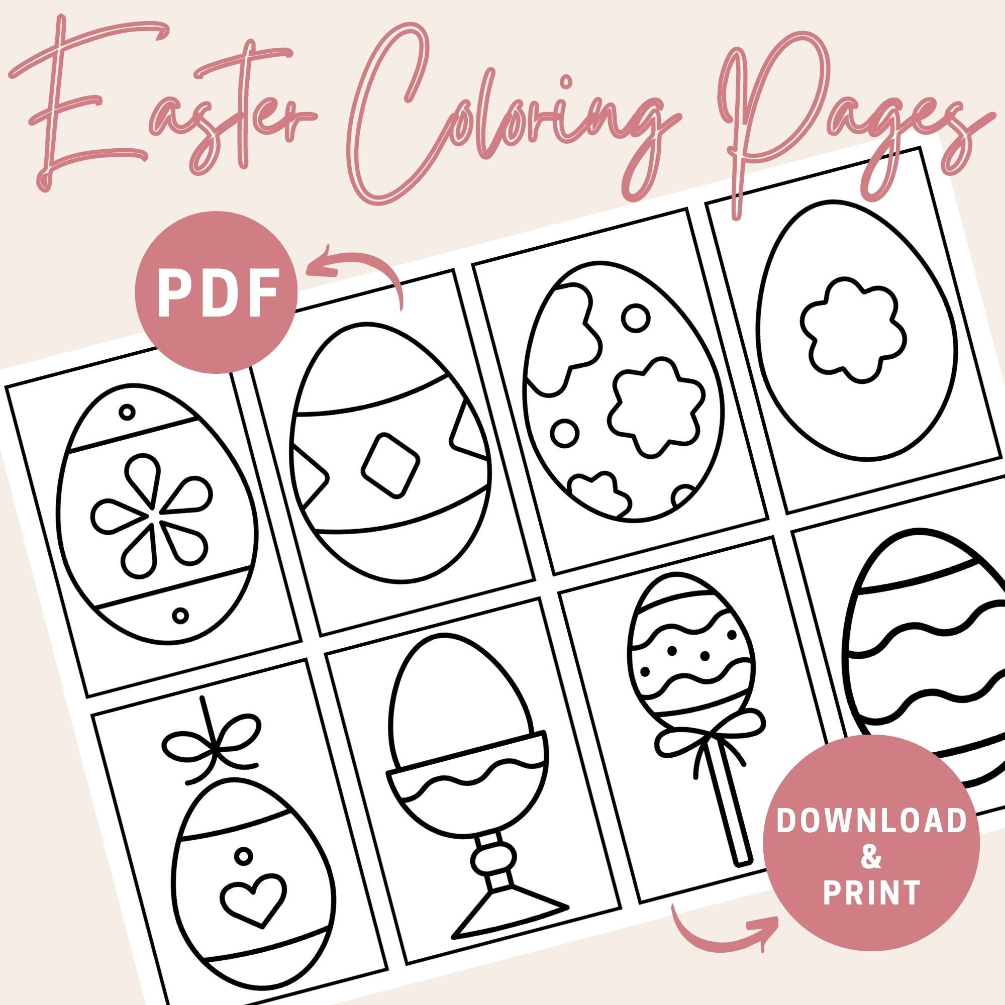 Printable Easter Coloring Pages for Kids | Fun Easter Activity PDF ...