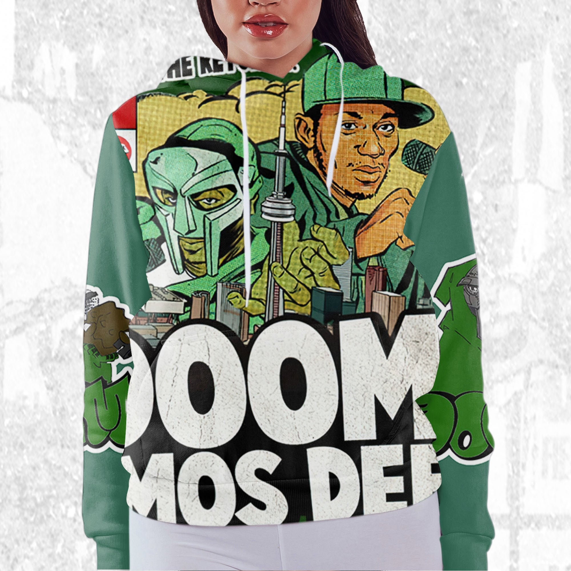 Doom Mos Def Match Hoodie 3D, Hip Hop 90s Vintage Retro Graphic Tee ...