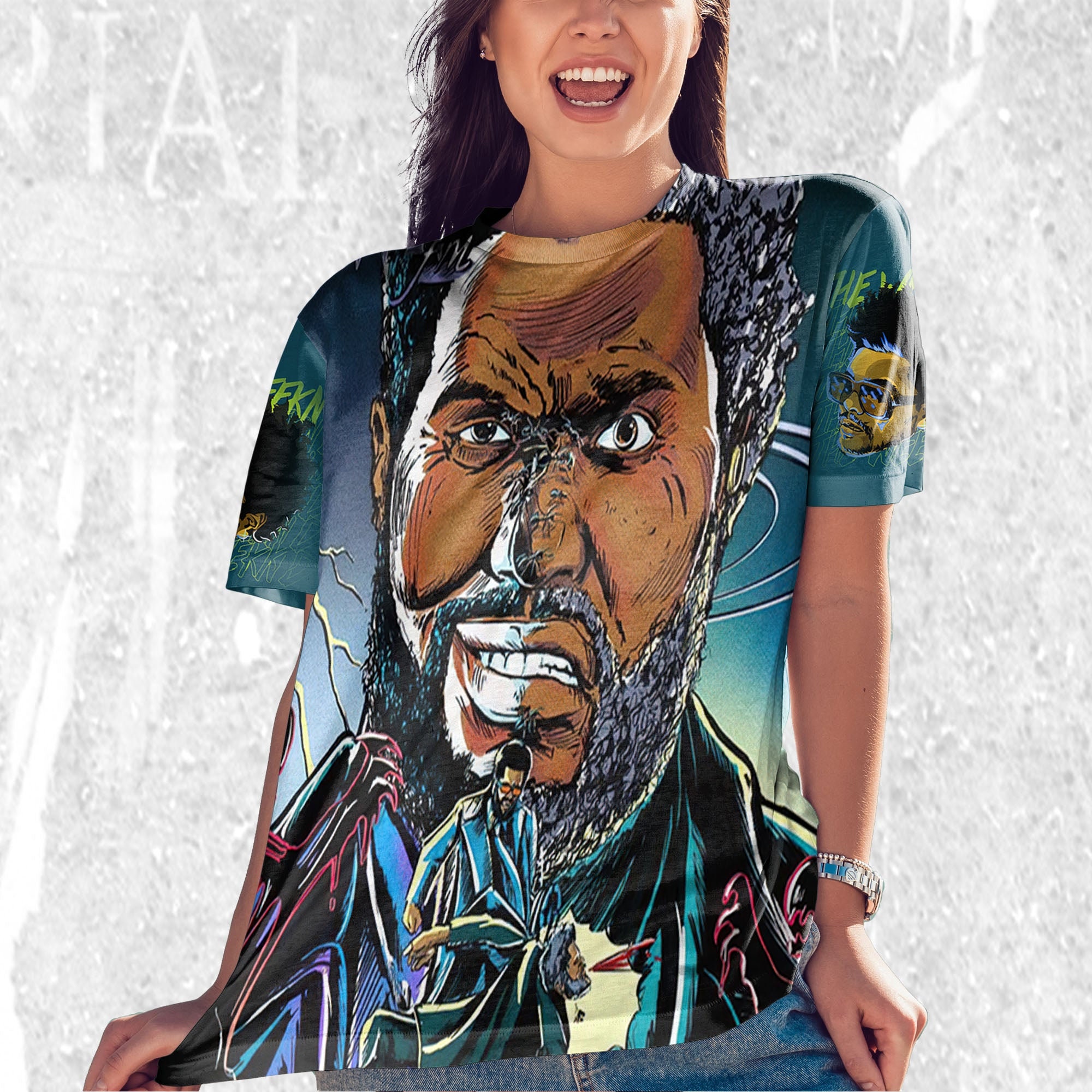 Dawn Fm Eyes Match T-shirt 3D, Hip Hop 90s Vintage Retro Graphic Tee ...