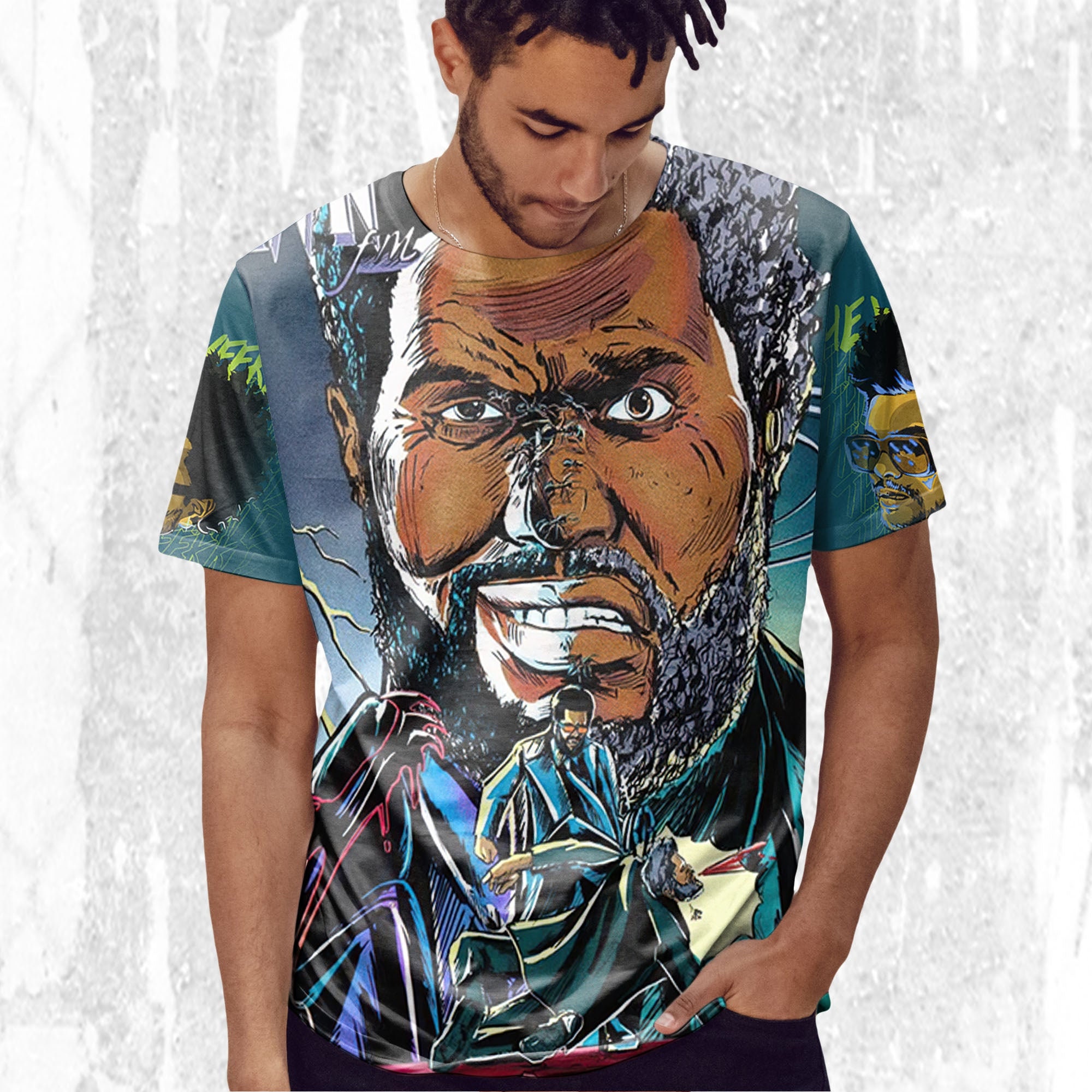 Dawn Fm Eyes Match T-shirt 3D, Hip Hop 90s Vintage Retro Graphic Tee ...