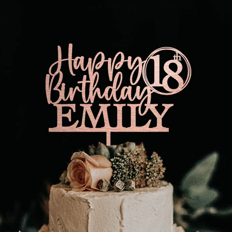 18th Cake Toppers Girls - Etsy