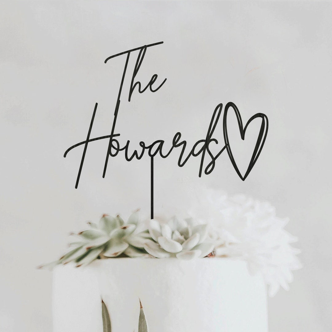 Personalized Wedding Cake Topper | Custom Cake Topper for Wedding ...