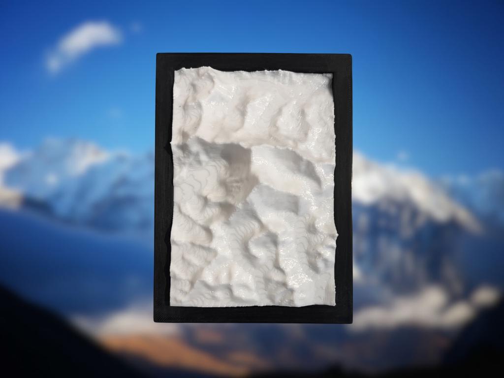 Mount Everest Roof of the World Topography of the Himalayas Map ...