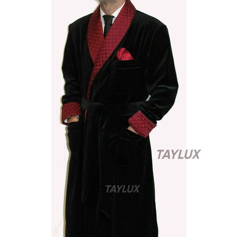 Velvet Smoking Robe - Etsy
