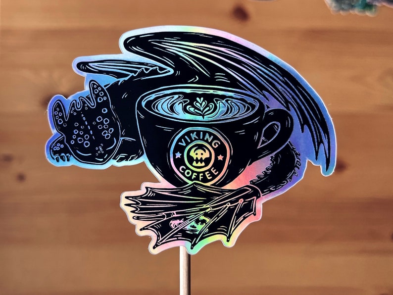 How to Train Your Dragon Holographic Sticker Toothless - Etsy