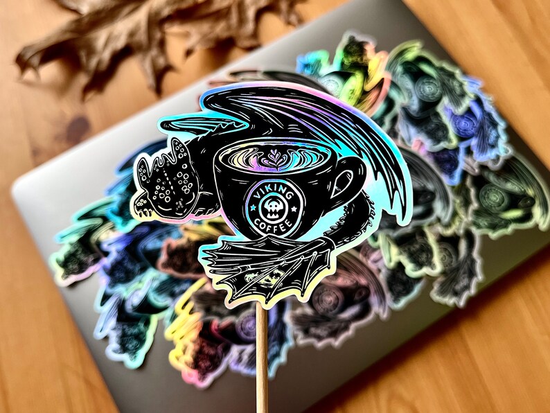 How to Train Your Dragon Holographic Sticker | Toothless | Night Fury ...