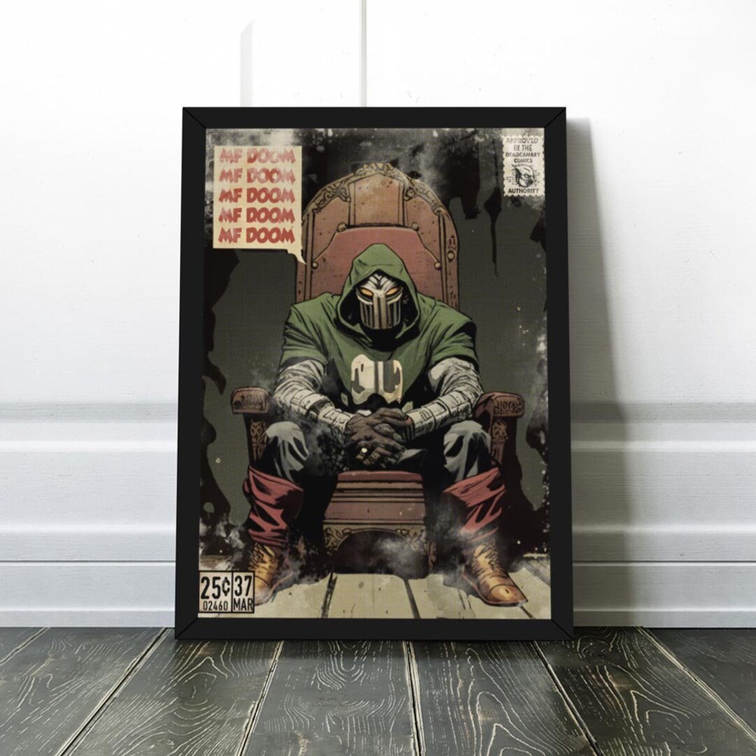 MF Doom Comic Art Book Canvas Print V1 MF Doom Style Style - Etsy