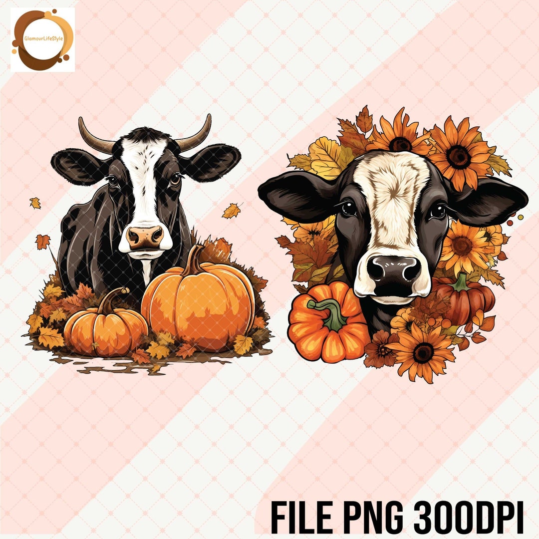 Hay Cow Png Bundle Cow Png Hay Cow Png Fall Png Leaves - Etsy