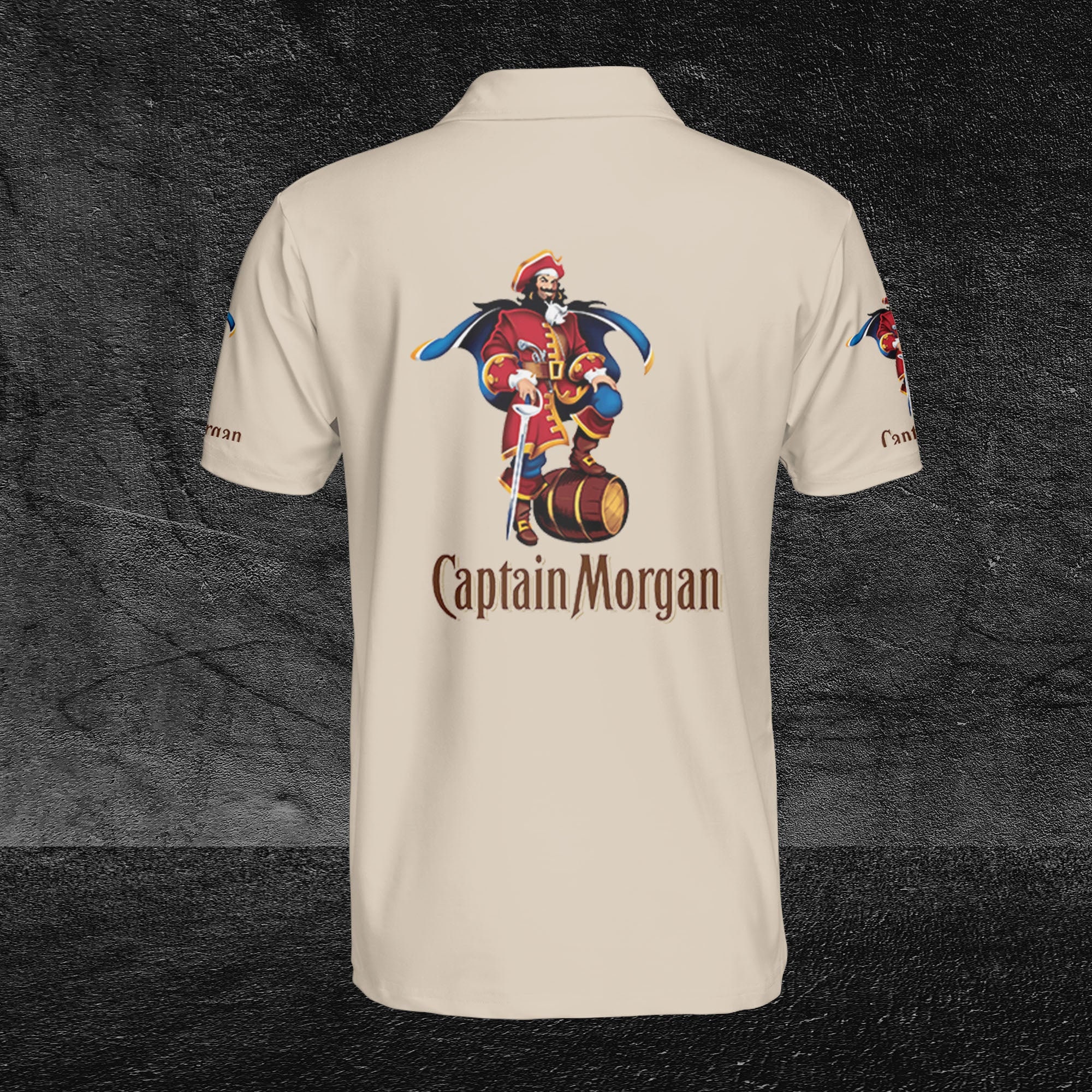 Captain Morgan Unisex Polo Shirt 3D Designed & Sold By LIDIA CAO