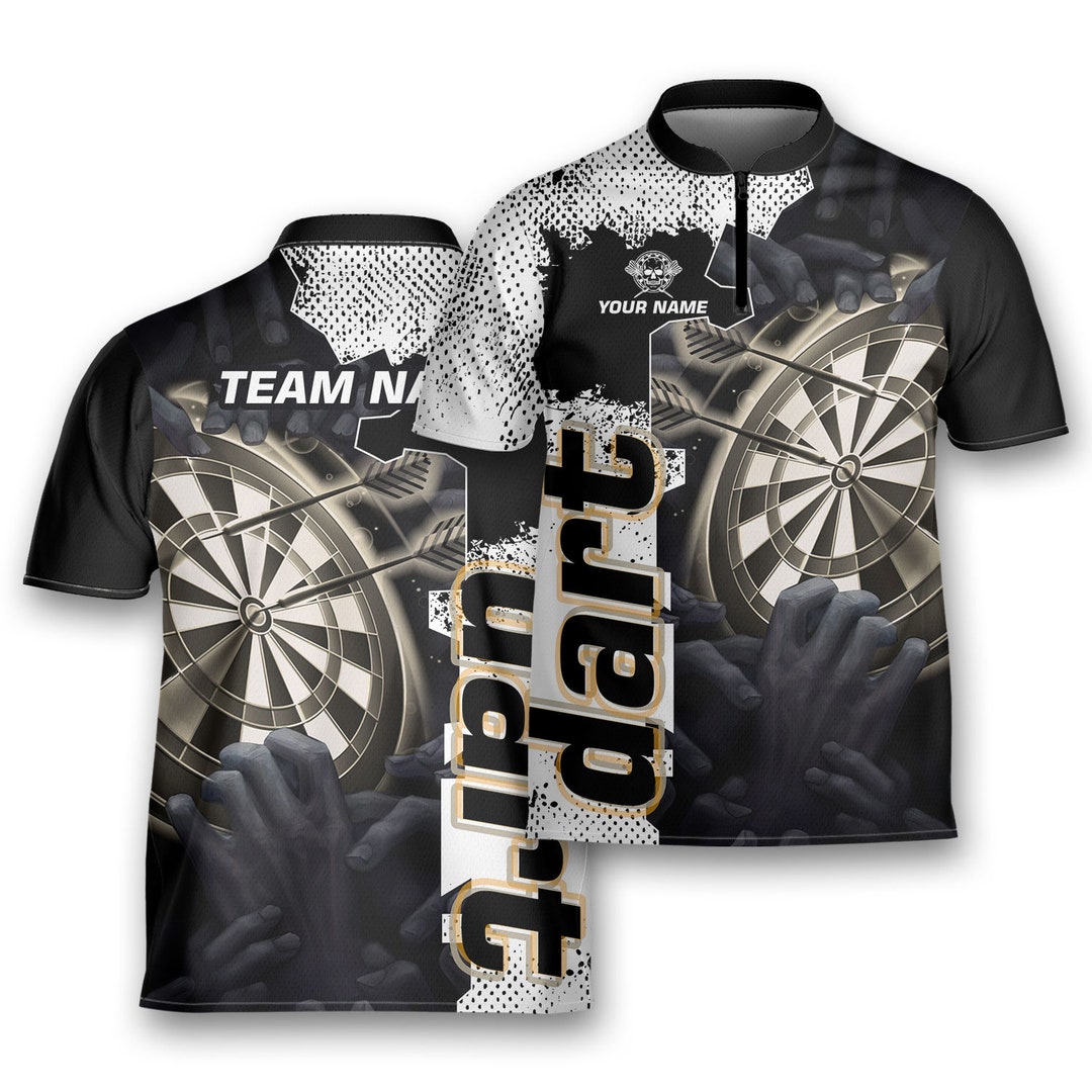 Personalized Dart Jersey Shirt Darts Team Shirt Dart Polo Holding Dart ...