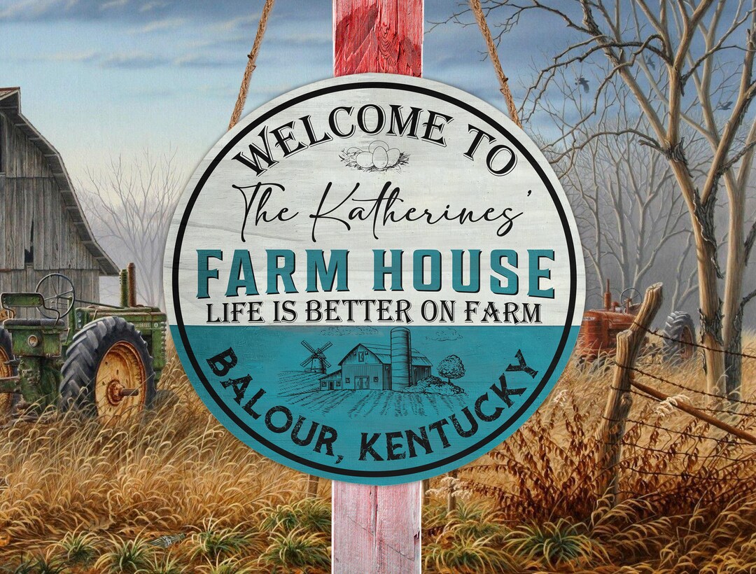 Farm House Farm Fresh Eggs Sign, Chicken Coop Wood Sign, Personalized ...