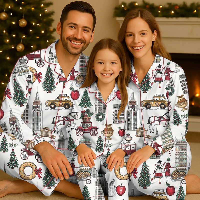 New York City Pajamas - Etsy