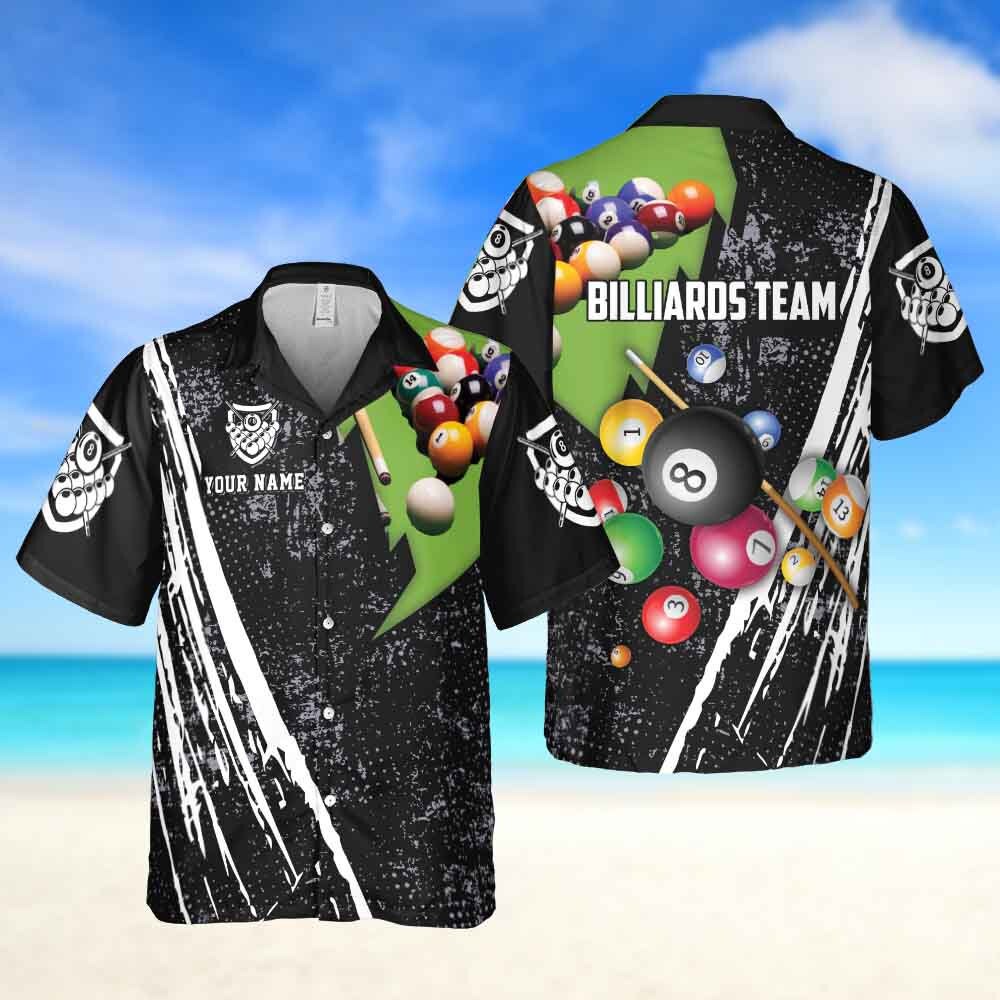 Personalized Billiards Team Hawaiian Shirt, Gifts for Bachelor Party ...