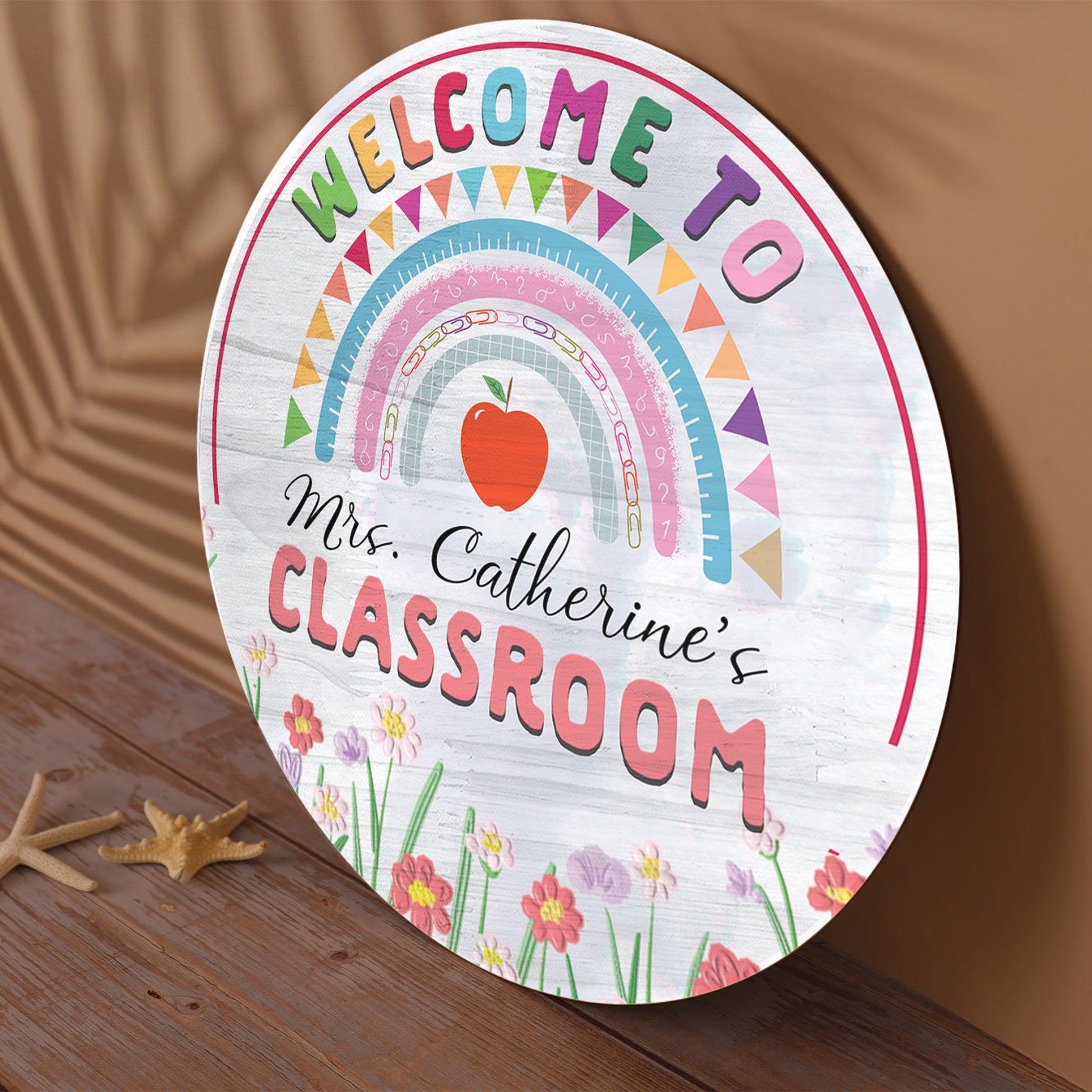 Personalized Welcome to Classroom Sign, Teacher Sign, Teacher ...
