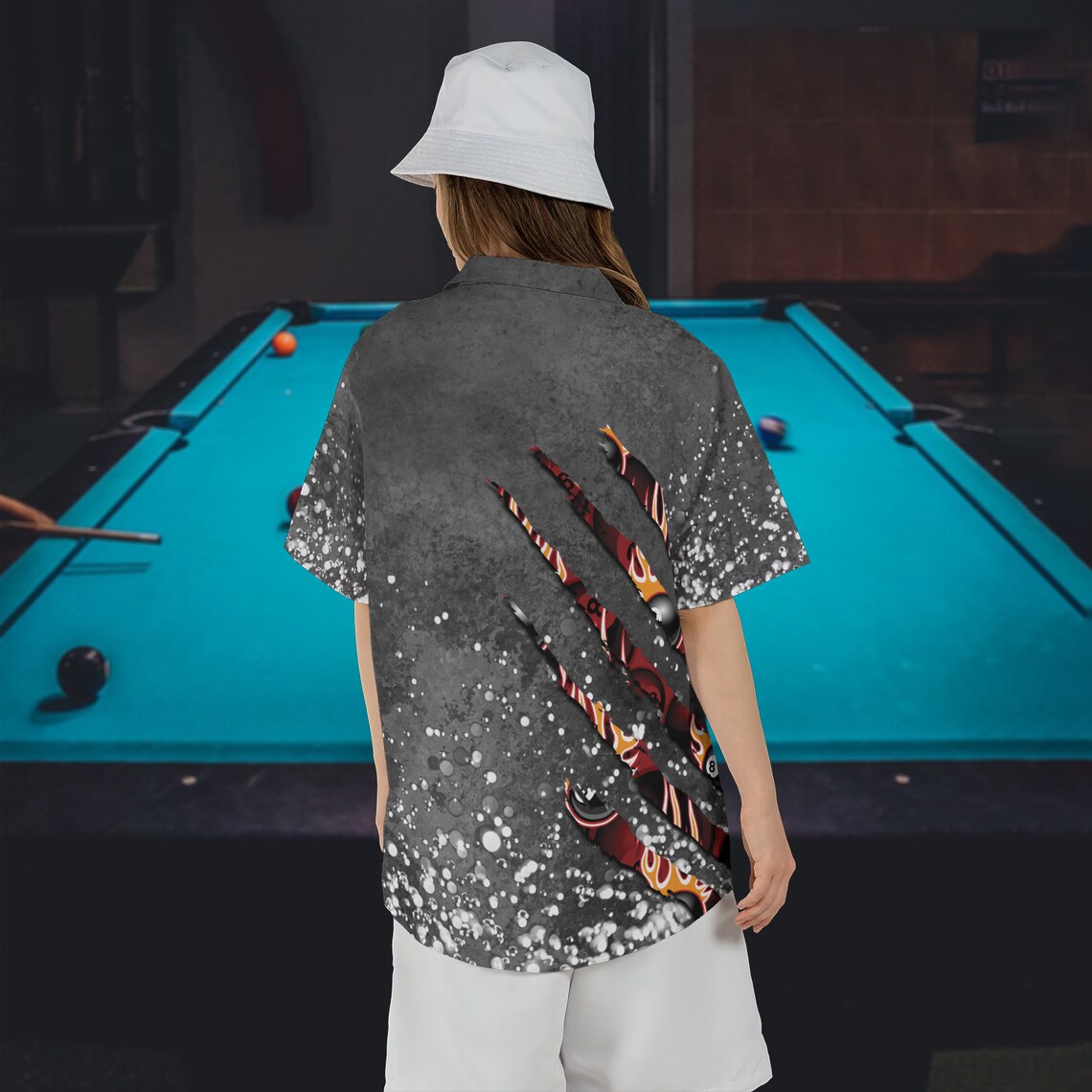 Personalized Billiards Paint Splash Hawaiian Shirt, Hawaii Shirt for ...