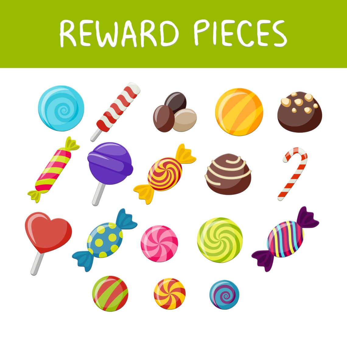Candy Reward Jar With Charm, Tokens Sweet Candy Jar Chore Chart ...