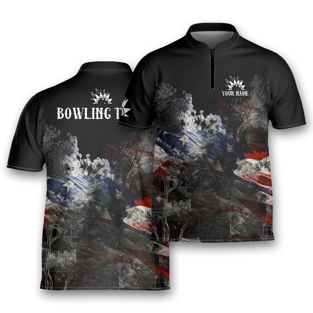 Personalized America Bowling Jersey Bowling Shirt for Men Bowling Team ...