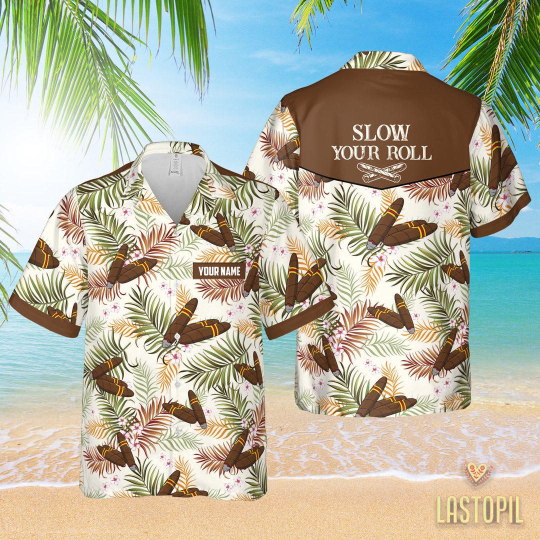 Personalized Cigar Tropical Hawaiian Shirt, Cigar Shirt, Mencave Club ...