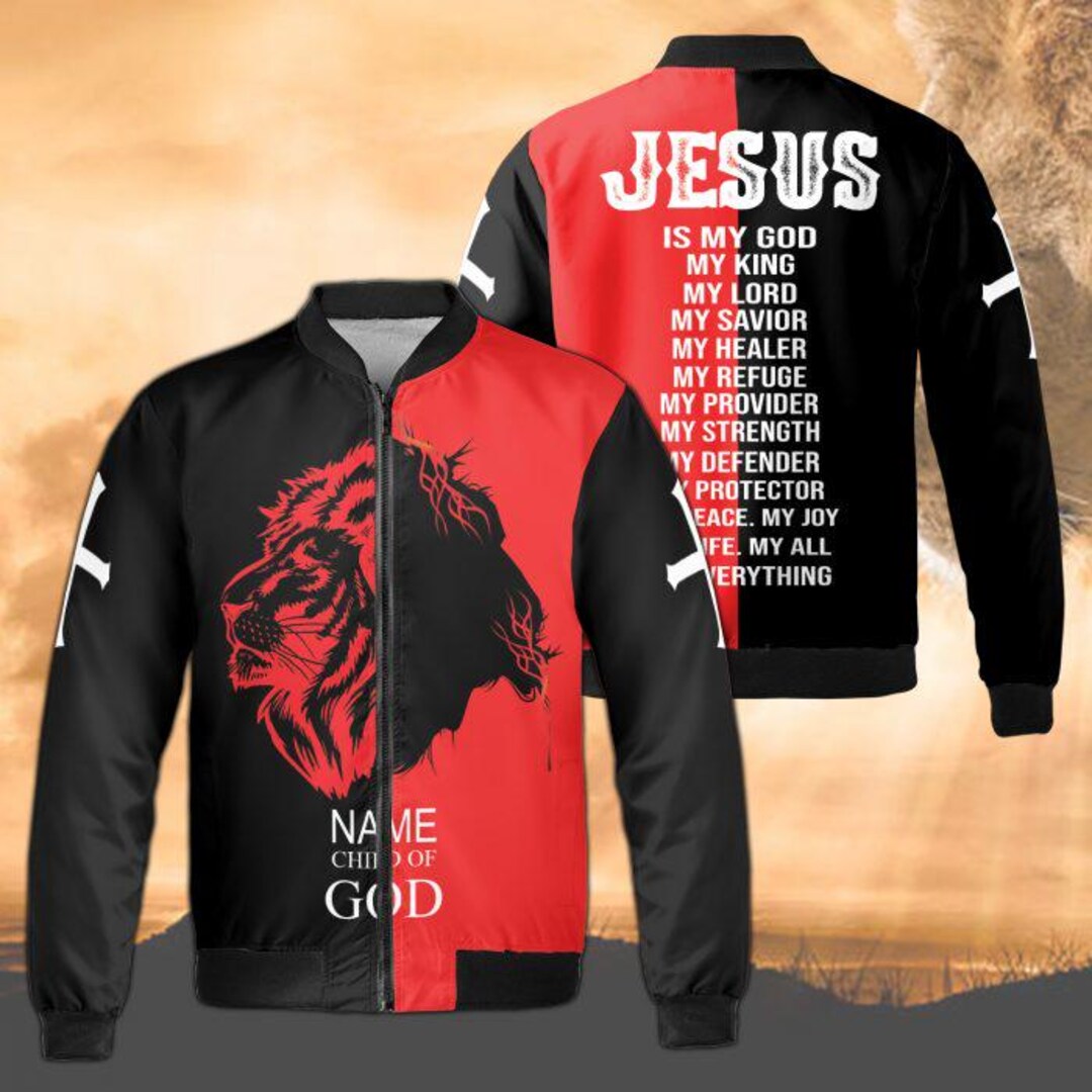 Jesus Bomber Jacket, Christian Baseball Jacket, Faith Streetwear for ...