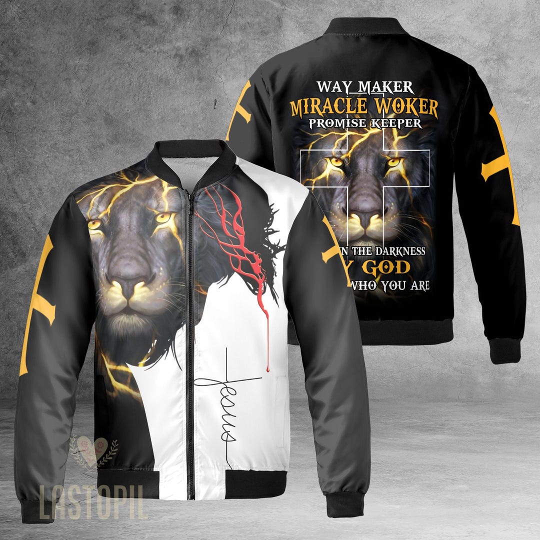 Jesus Bomber Jacket, Christian Baseball Jacket, Faith Streetwear for ...