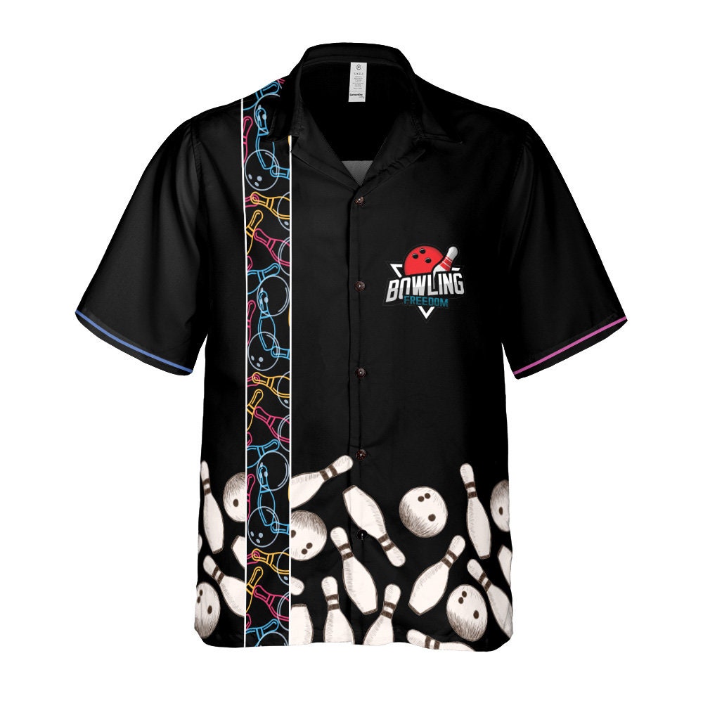 Personalized Ten Pin Aughing Bowling Hawaiian Shirt Bowling Shirt for ...