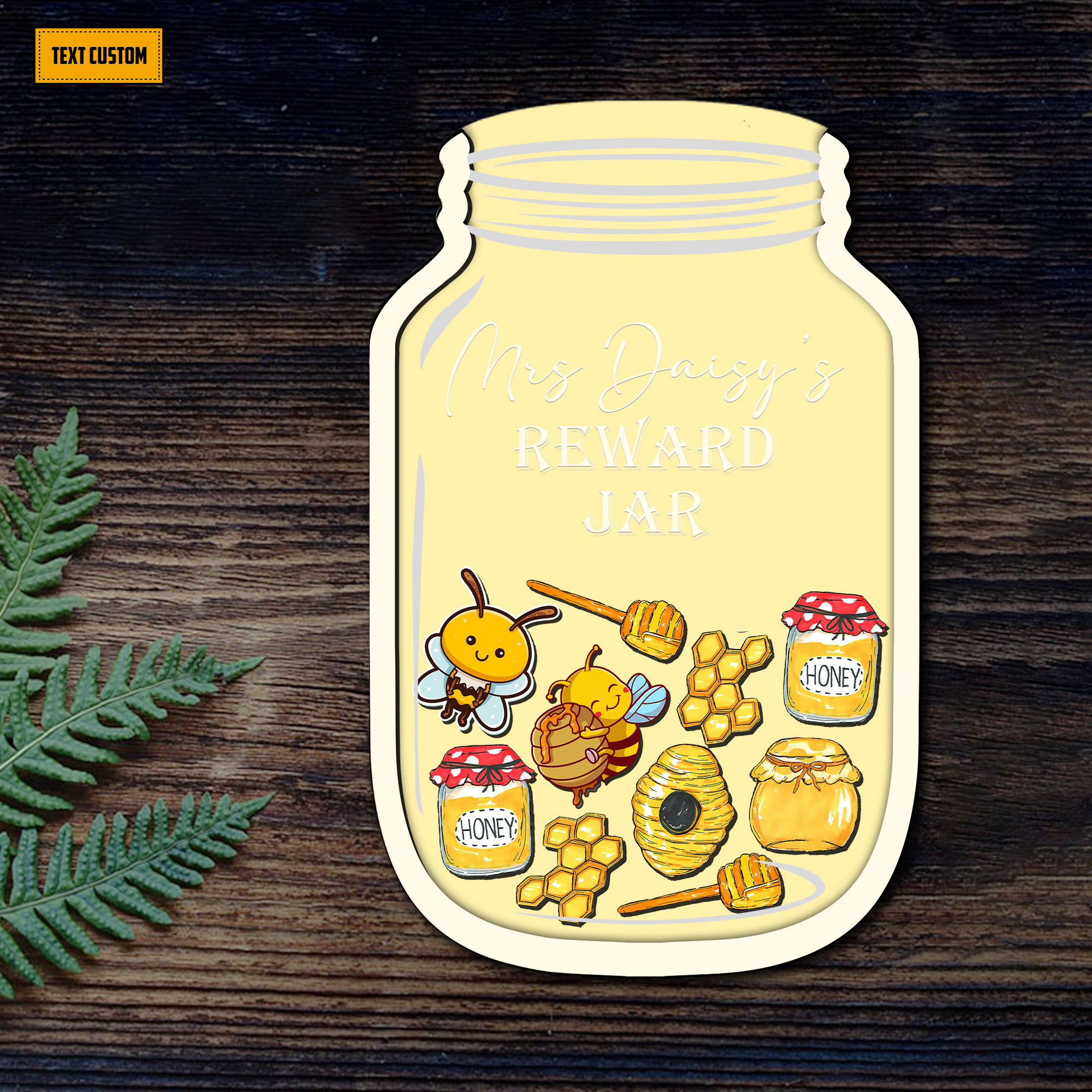 Fresh Honey Reward Jar With Bee Charm Bee Family Reward Jar - Etsy