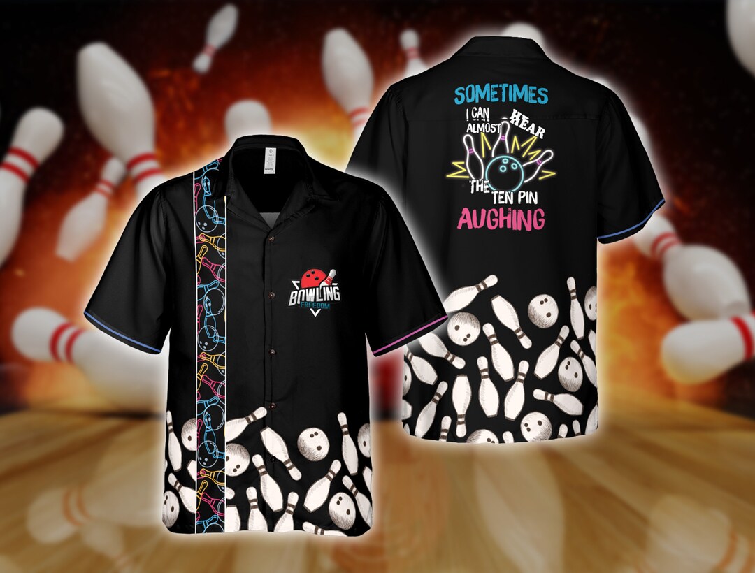 Personalized Ten Pin Aughing Bowling Hawaiian Shirt Bowling Shirt for ...