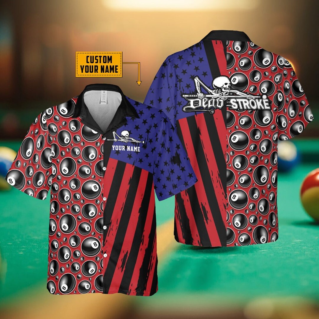 Billiard Dead Stroke Hawaiian Shirt, Billiard Hawaii Shirt, Pool Player ...