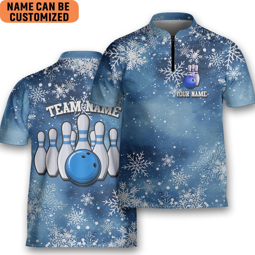 Personalized Christmas Bowling Jersey for Men Bowling Team Bowling ...