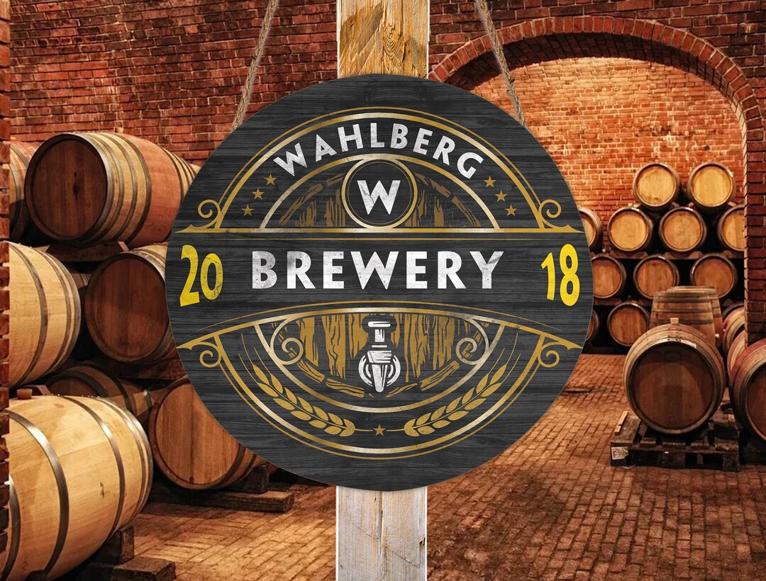 Brewery Wood Sign, Custom Bar Decor, Wine Bar Sign, Pub Sign, Home Bar ...