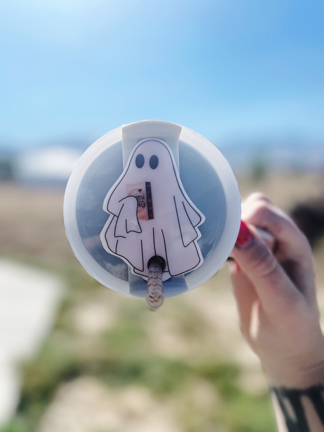 Ghost Name Plate Stanley H20 Name Plate Spooky Ghost - Etsy