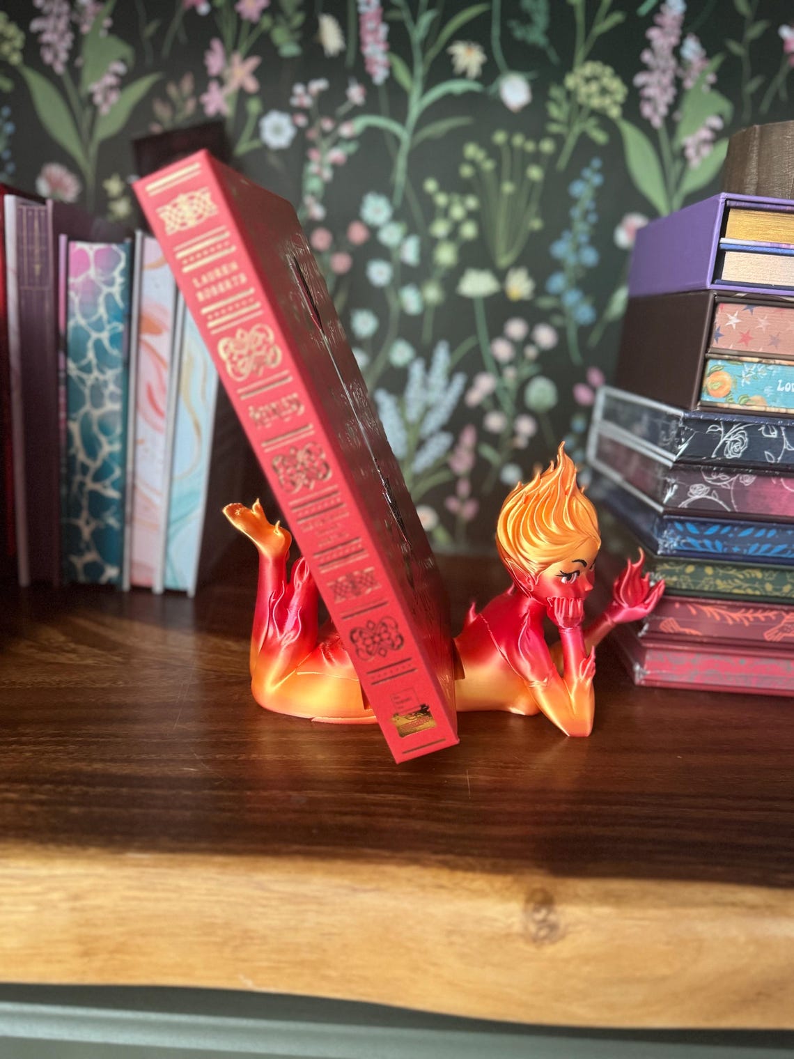 Fire Sprite Decor | Crescent City Lehaba | Bookish Decor | Book Shelf ...