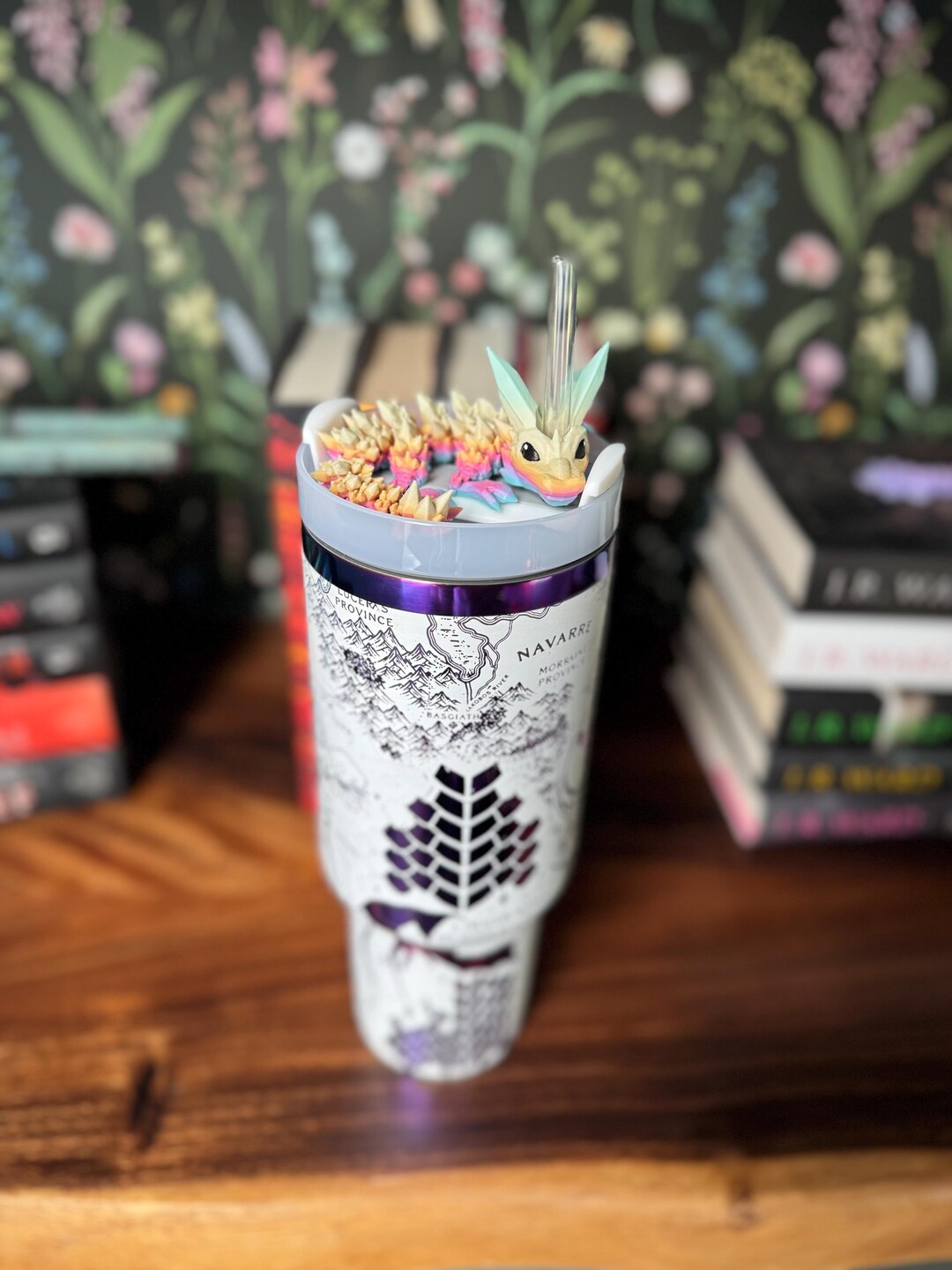 Baby Dragon Stanley Straw Topper | Crystal Dragon | 3d Printed Dragon ...