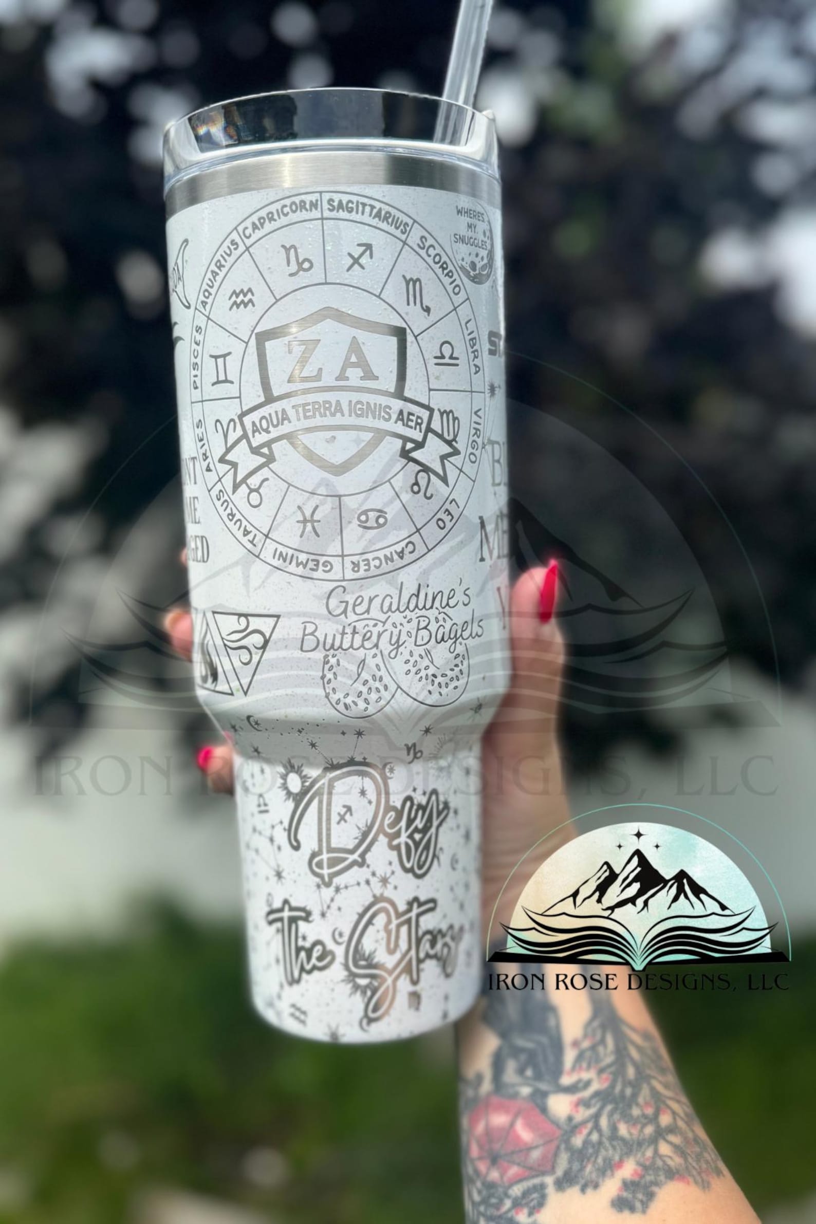 Zodiac Academy Engraved Tumbler | Zodiac | Officially Licensed Merch ...