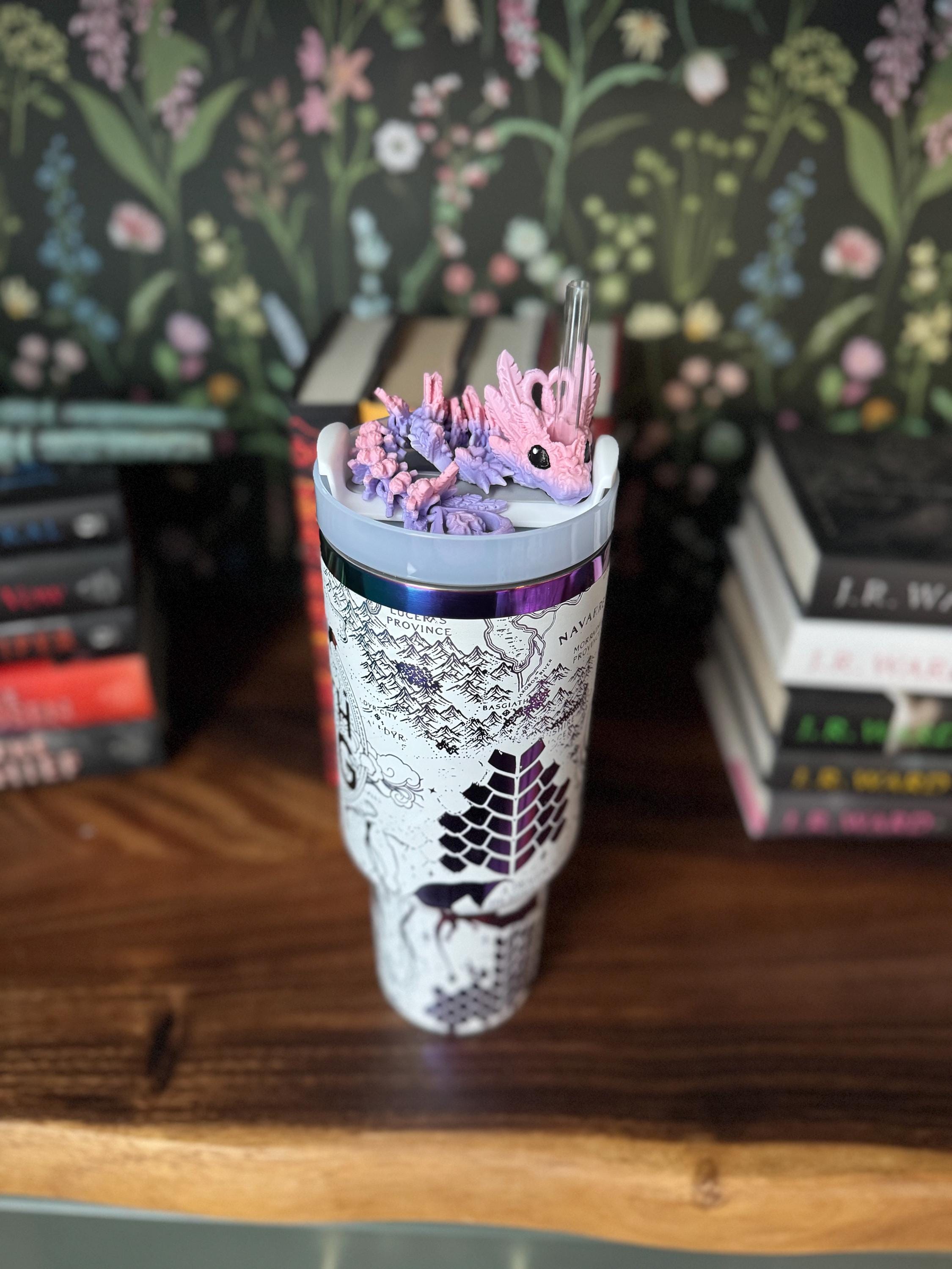 Baby Dragon Stanley Straw Topper | Heart Dragon | 3d Printed Dragon ...
