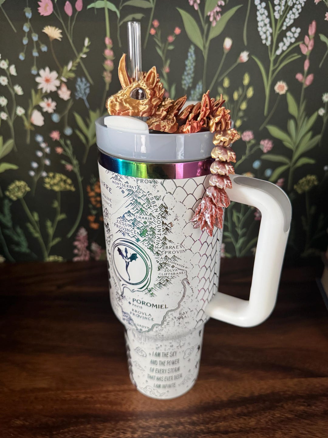 Baby Dragon Stanley Straw Topper | Unicorn Dragon | 3d Printed Dragon ...