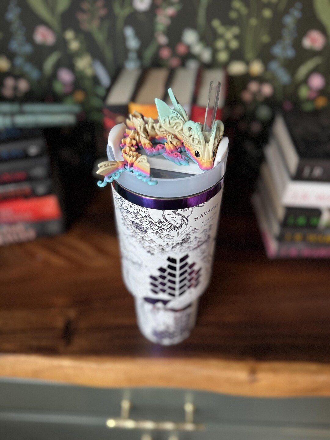 Baby Dragon Stanley Straw Topper | Butterfly Dragon | 3d Printed Dragon ...