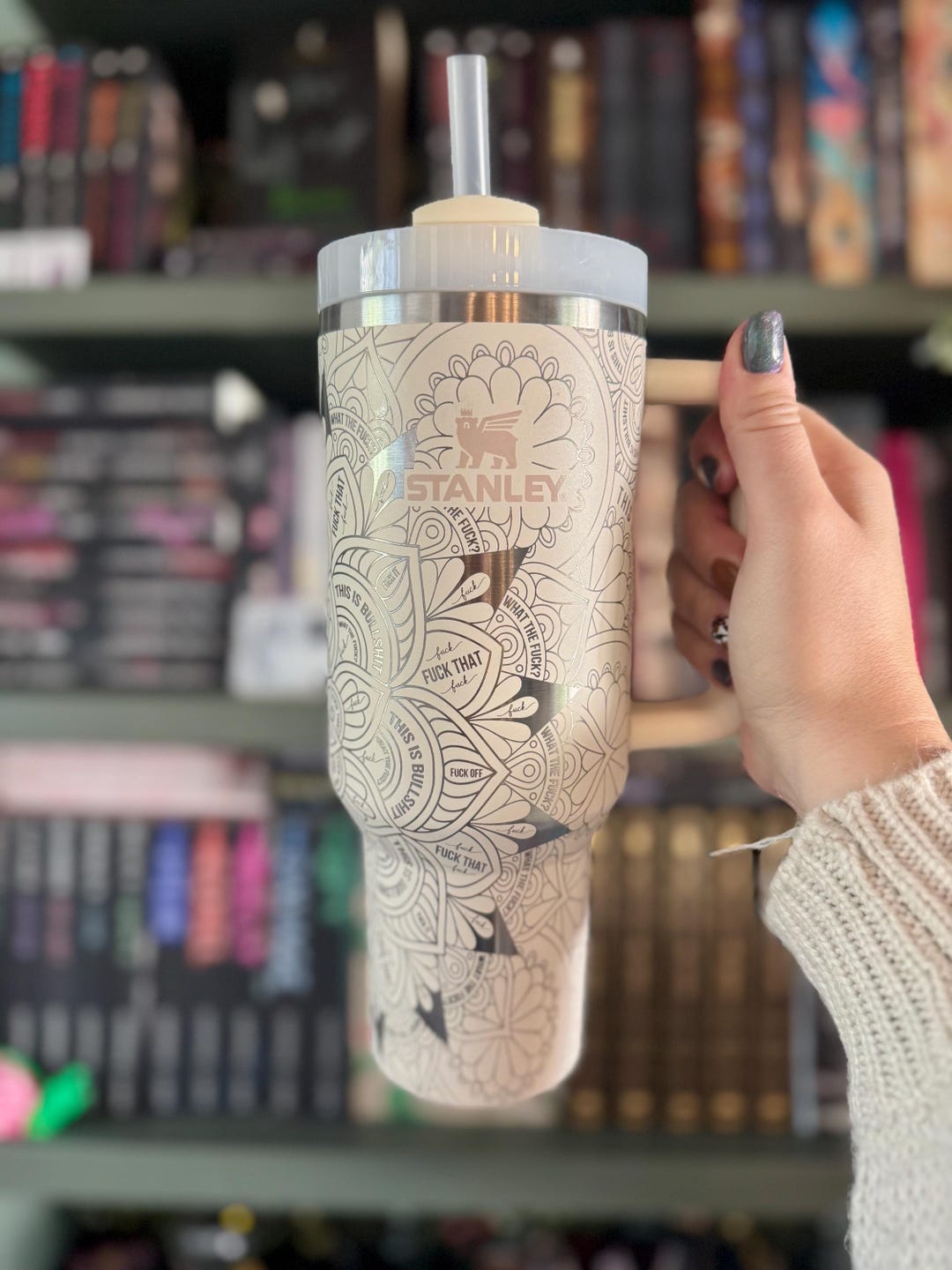 Cuss Word Mandala Tumbler | Inappropriate Cup | Funny Cup | Engraved ...