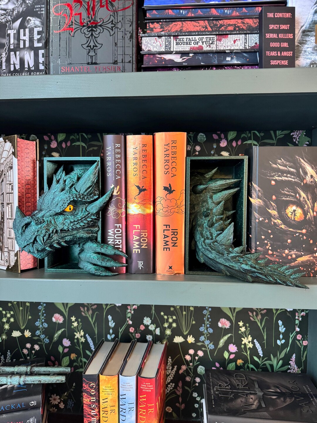 Dragon Book Nook | Dragon Guardian | 3d Printed Dragon | Fantasy Book ...