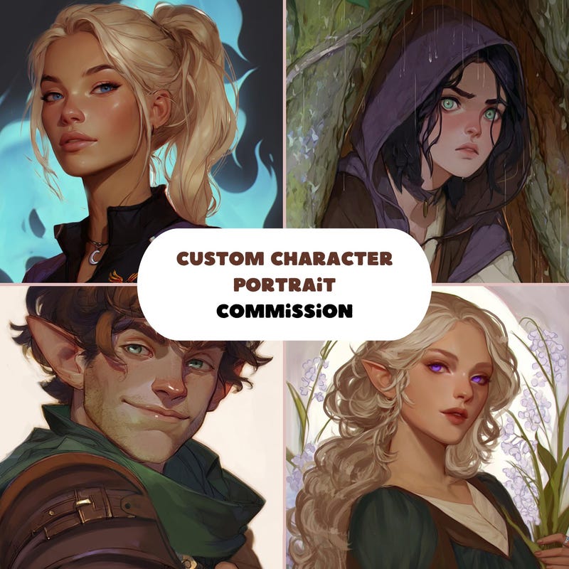 Painted Character Art - Etsy