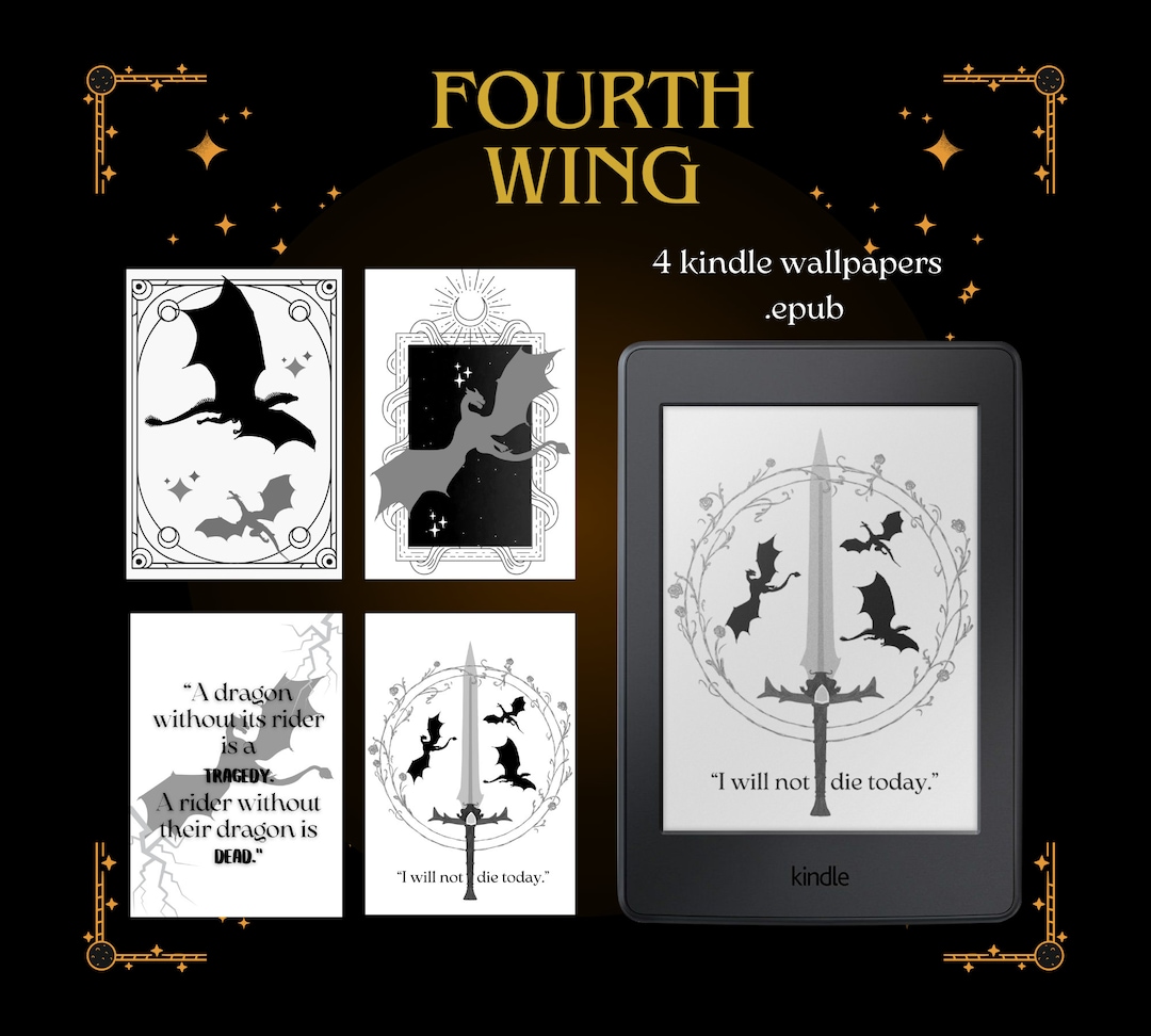 Fourth Wing Book 4 Kindle Wallpapers Paperwhite Lock Screen, Kindle ...